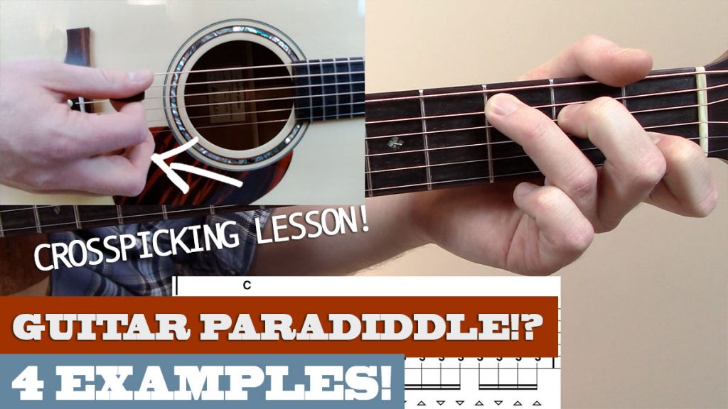 "Paradiddle" Crosspicking Exercises | 4 Examples - Beginner ...